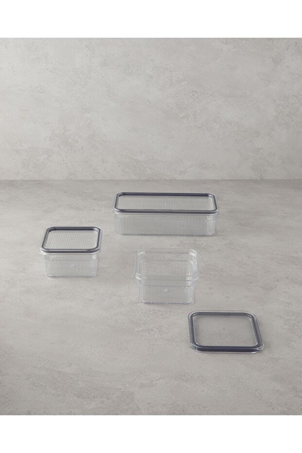 English Home Fleur Plastik 3'Lü Mutfak Düzenleyici 850 Ml – 850 Ml – 1,80 L Şeffaf - Fiyatı ...