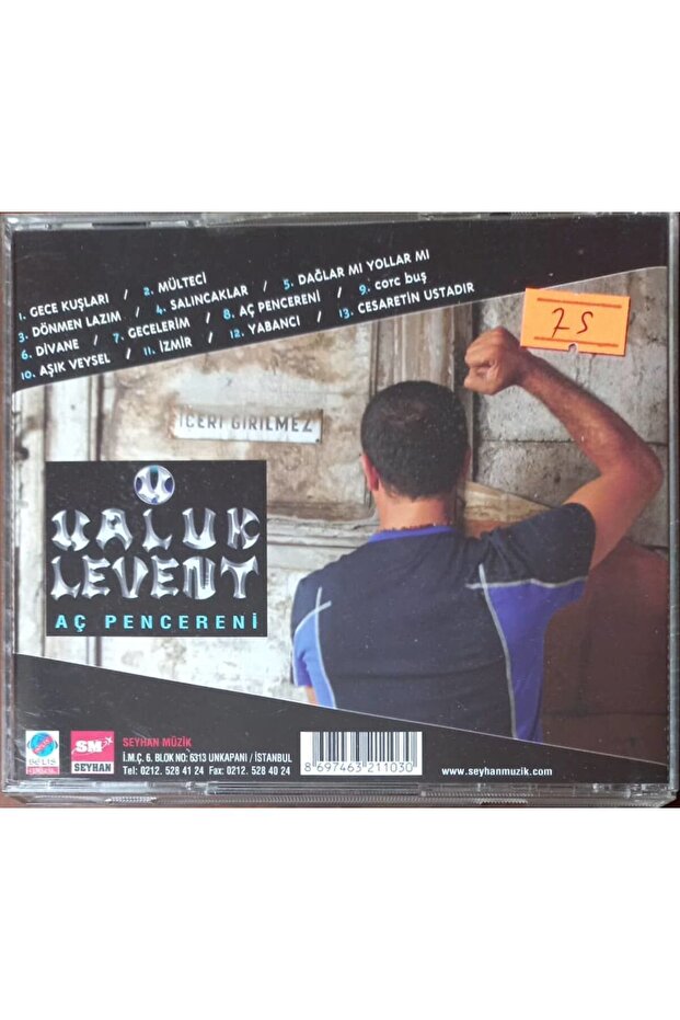 Plak İstasyonu (Not a Plate, It's a Cd) Cd Haluk Levent Open Window Cd ...