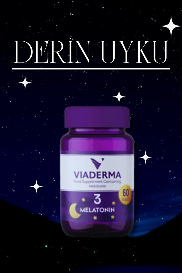 Viaderma Melatonin 3 Mg 60 Tablet Uyku Destekleyici Düzenleyici Derin ...