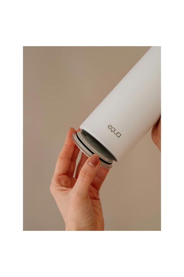 EQUA Stainless Steel Smart Snow White Thermos 680ml, Smart Water Bottle ...