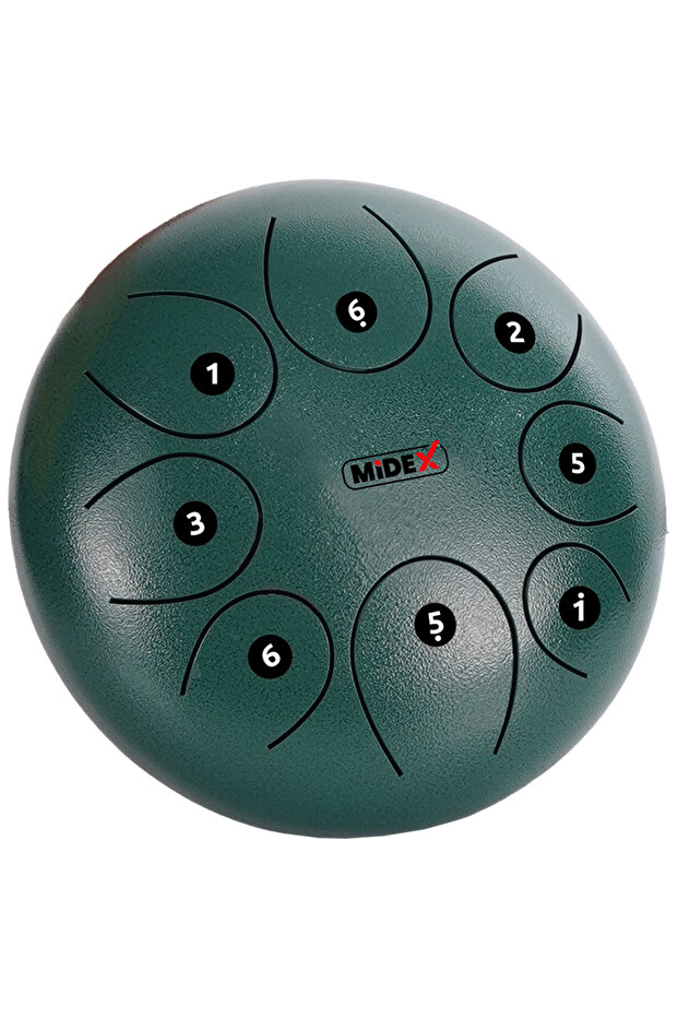 Midex TD-108GR Çelik Dil Davul Handpan 10 İnç 8 Ton Steel Tongue Drum ...