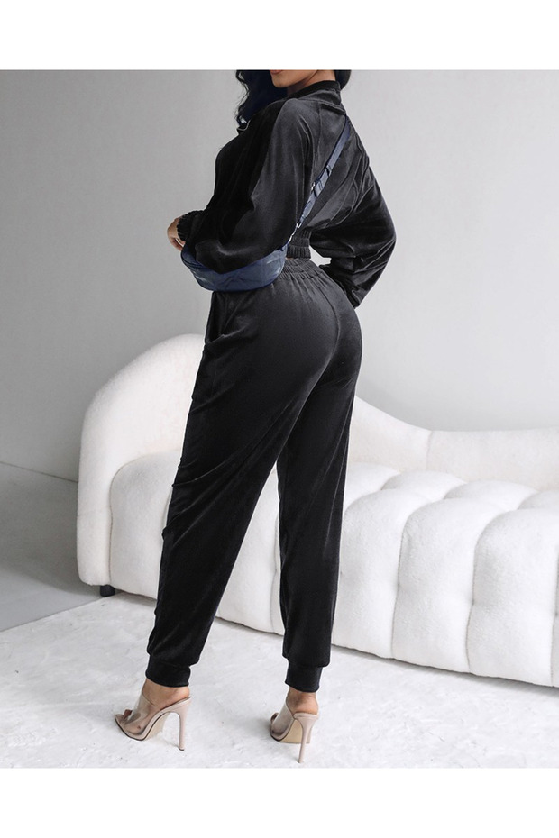 Genel Markalar EKŞİOĞLU GLOBAL Kadın Uzun Kollu önden Fermuarlı Krop ...