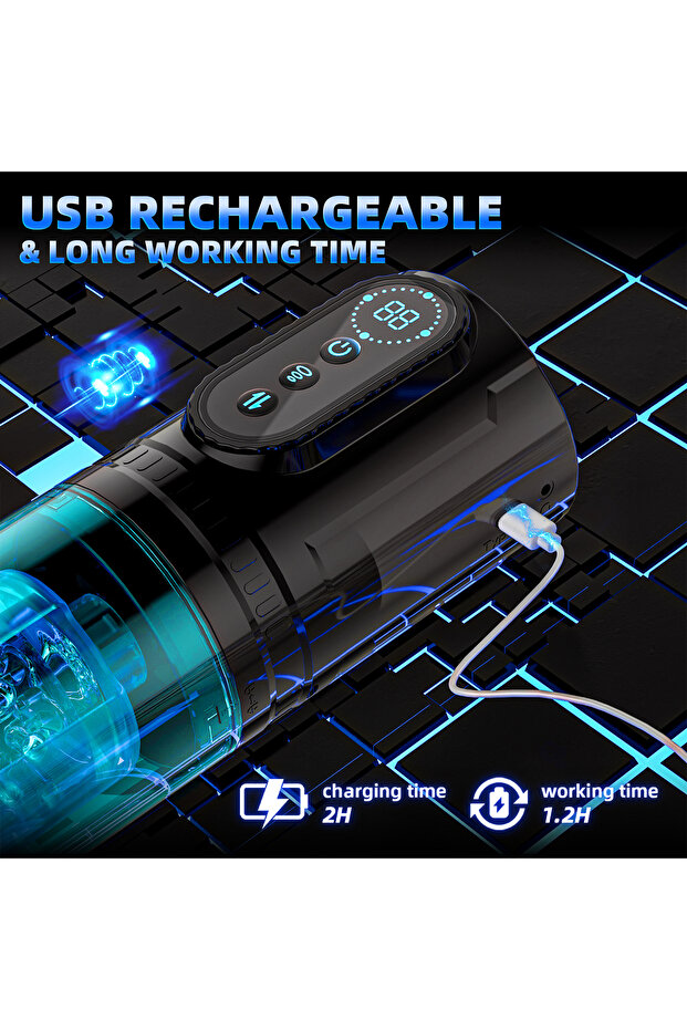 Sens Şarjlı İleri Geri ve Dönme Hareketli ve Emiş Özellikli 3 in 1 LCD ...