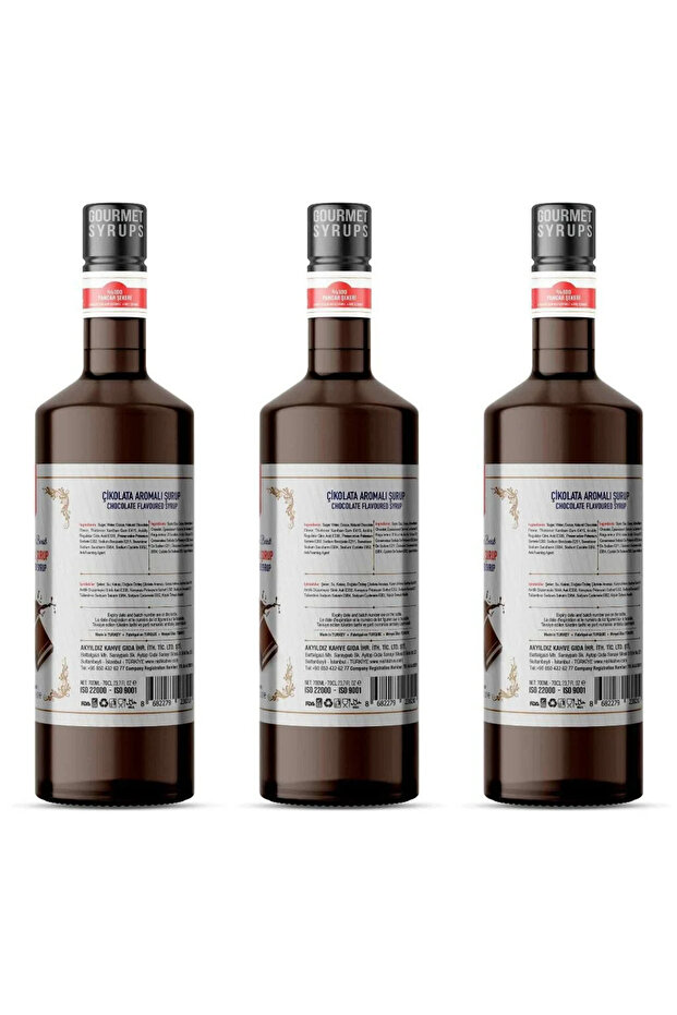 Nish Coffee Nish Çikolata Aromalı Şurup 3 X 700 ml - Pet Şişe - Fiyatı ...