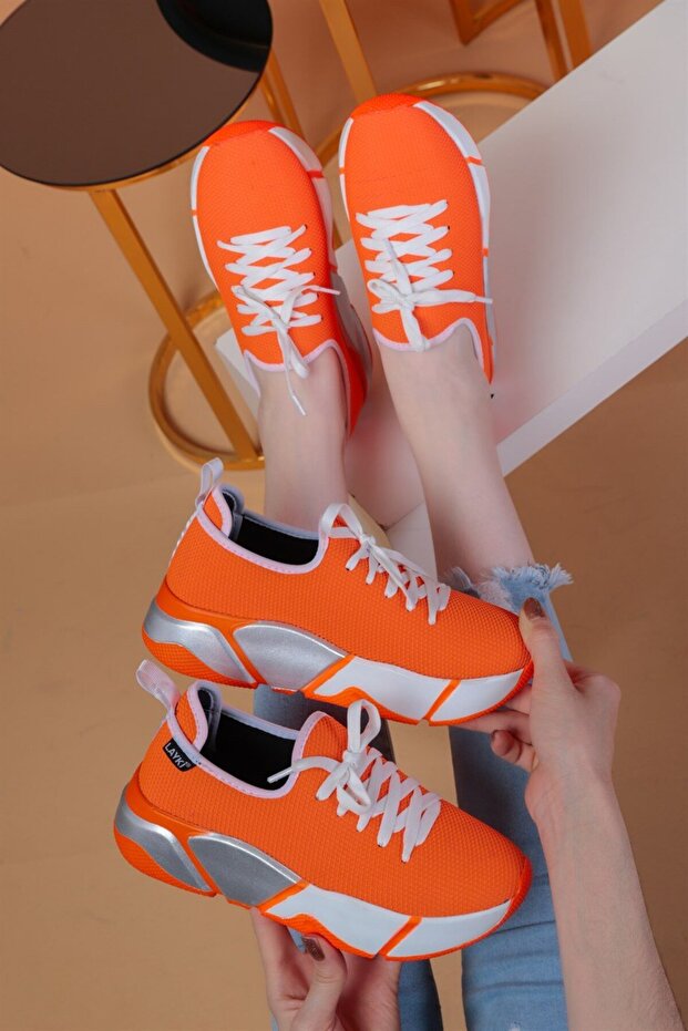 layki Popi Orange Colored Sports Shoes- Trendyol
