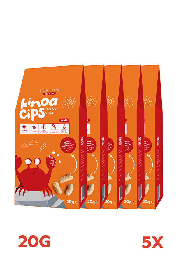 slimplus Kinoa Cipsi Neşeli Yengeç – Glutensiz Vegan Yağsız Çocuk ...