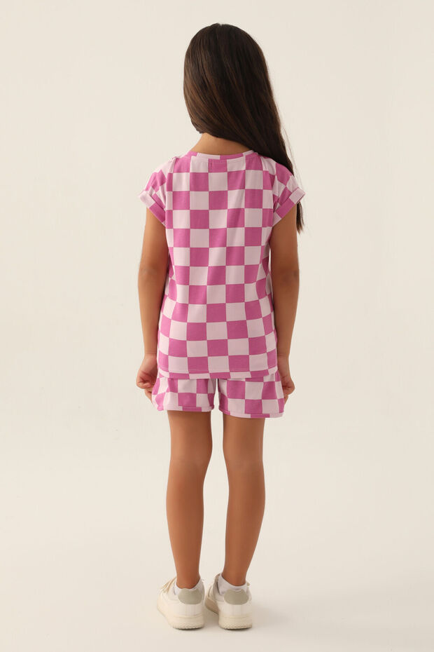 Rolypoly Girls' Pink Shorts Set- Trendyol
