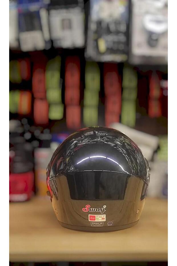 Sway 708 Açık Yarı Camlı Güneş Vizörlü Motosiklet Ve Scooter Kaskı M ...