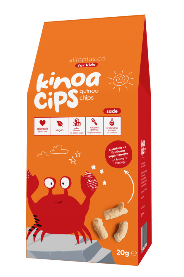 slimplus Kinoa Cipsi Neşeli Yengeç – Glutensiz Vegan Yağsız Çocuk ...