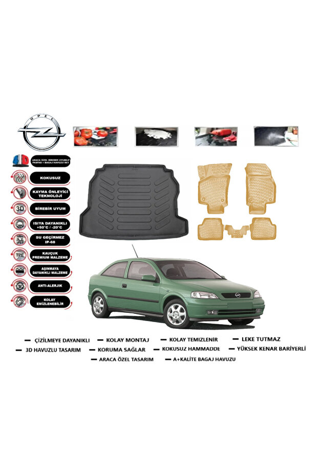 KALİTEOTO Opel Astra G Sedan 2000 Model Bagaj Havuzu(paspası)+Araca ...