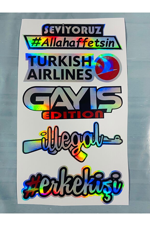 İŞCAN MOTOR Hologram Araba Ve Motosiklet Sticker Araba Cam Yazı ...