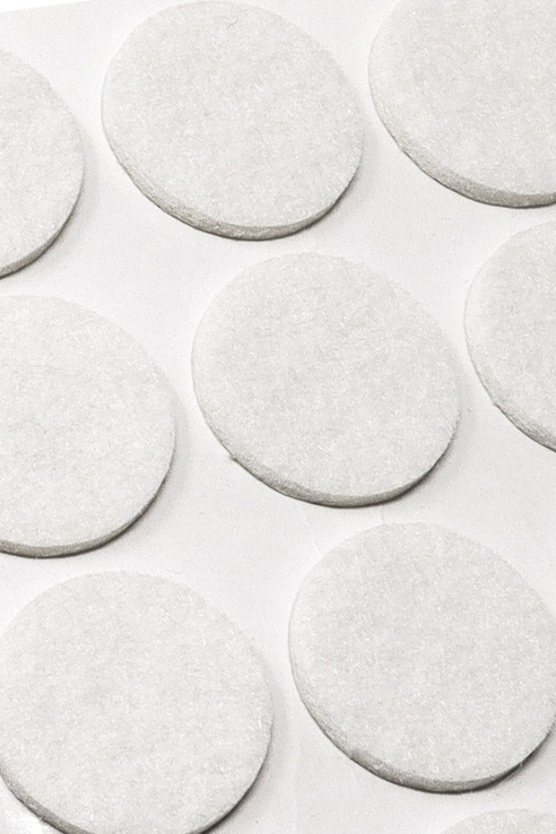 TEK Sandalye Mobilya Ayak Pedi 20mm Kaydırmaz Keçe (48'li) Yapışkanlı ...