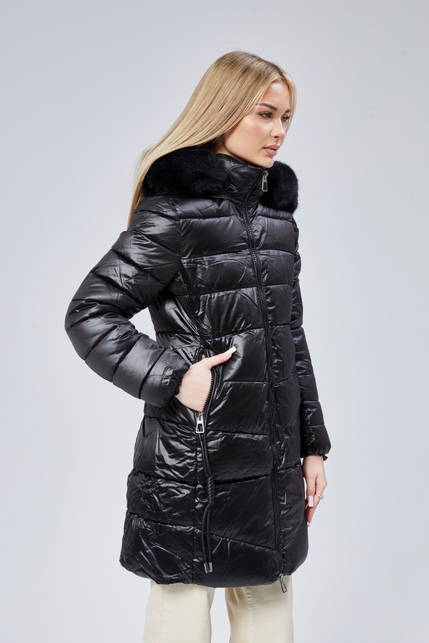 Ragazze Ventenni Uzun Kapüşon'u Kürk Mont - Fiyatı, Yorumları