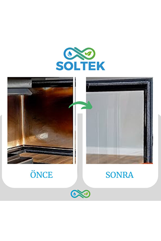 SOLTEK KİMYA Şömine Soba Camı Temizleyici Ve Parlatıcı Sprey- Sol Şöm ...