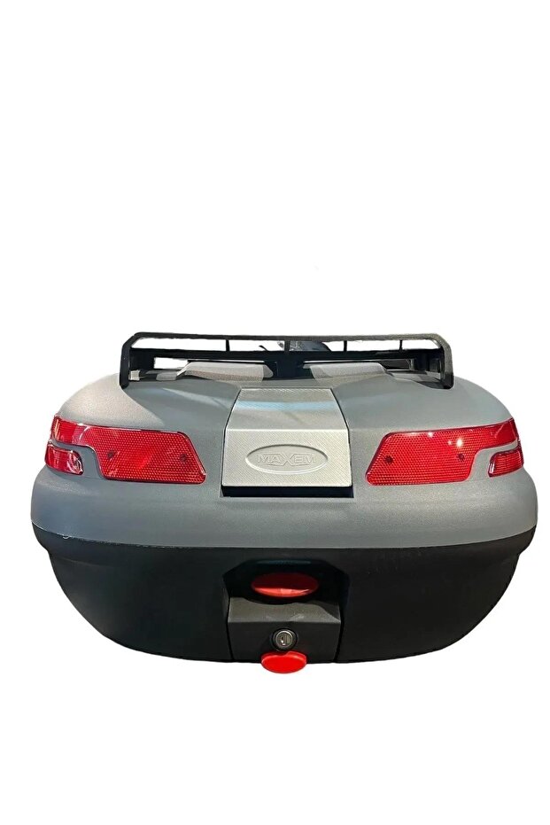 Maxem Sl45 Full 45 Litre Gri Bagaj Ve Sırt Dayamalı Motosiklet Arka ...