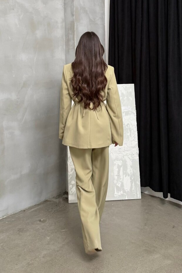 msm fashion Women's Double Blazer Jacket Pants Suit Accessory and ...