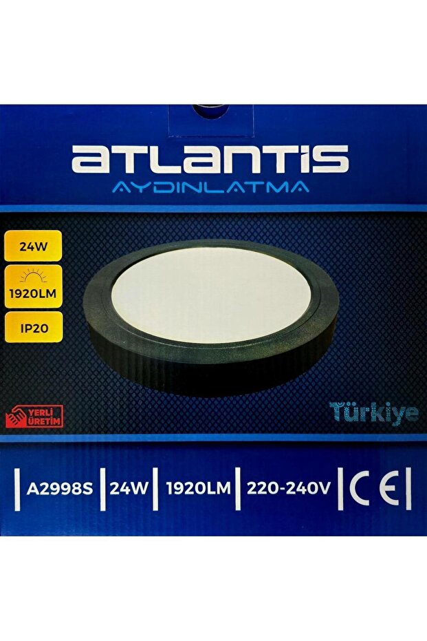 Genel Markalar Atlantis 24w Sıva Üstü Panel Led Beyaz Yuvarlak Çap 23 ...