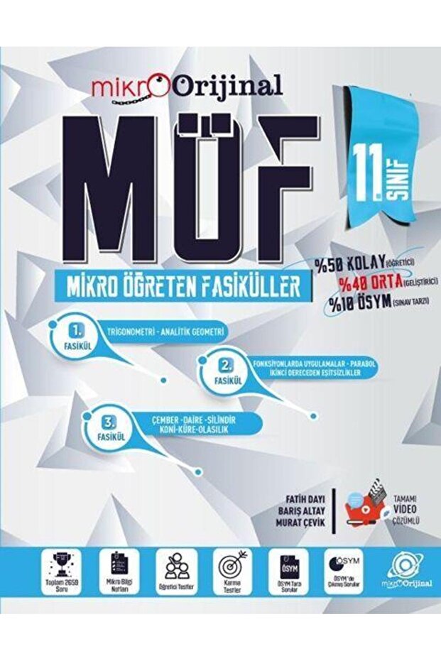 Orijinal Yayınları 11. Sınıf Matematik Möf Mikro Öğreten Fasiküller - Fiyatı, Yorumları