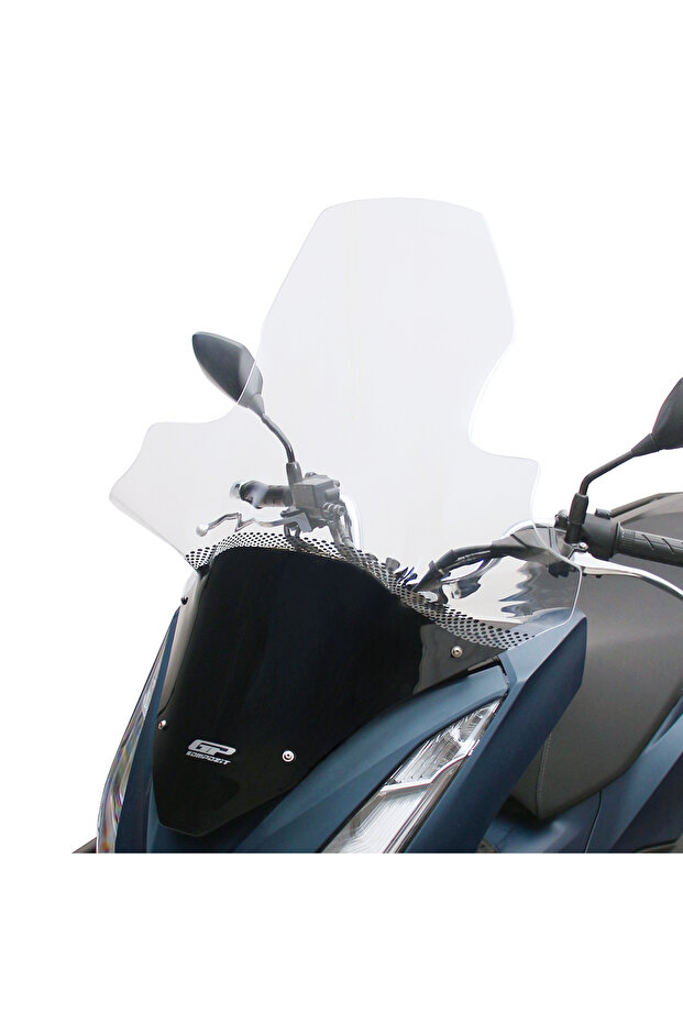 GP KOMPOZİT Honda PCX 125 / 150 2021-2024 Uyumlu Elcikli Ön Cam Şeffaf ...