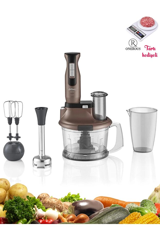 Arzum Blender & Mutfak Robotu- 3 YIL GARANTİ Hestia Çırpma & Doğrama ve ...