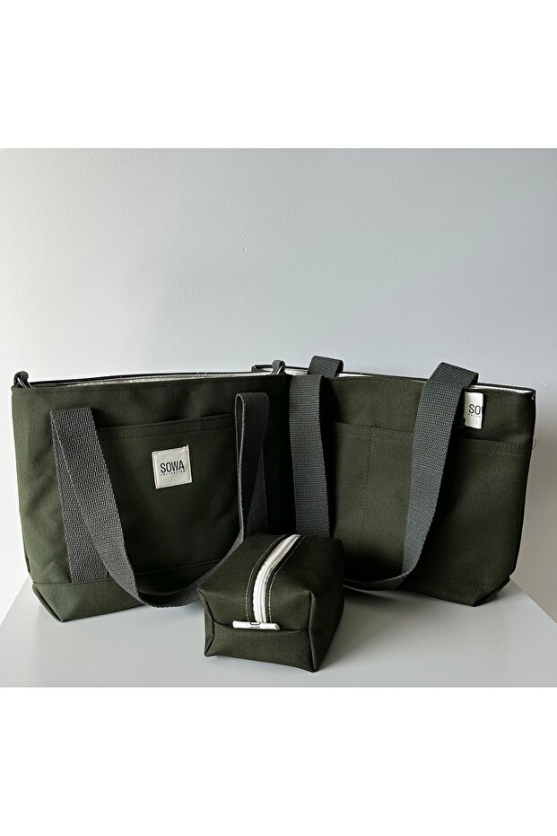 Sowa Collection 3'lü Set Sowa Collection Kanvas Çıtçıtlı Kadın El Ve ...