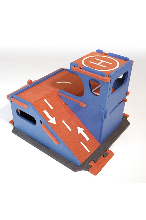 Croc toys Set de constructie Garaj modular cu pista si 2 masini de ...