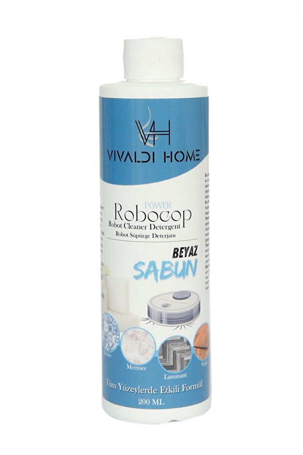 Vivaldi Home Beyaz Sabun Robot Süpürge Deterjanı Robocop Yüzey ...