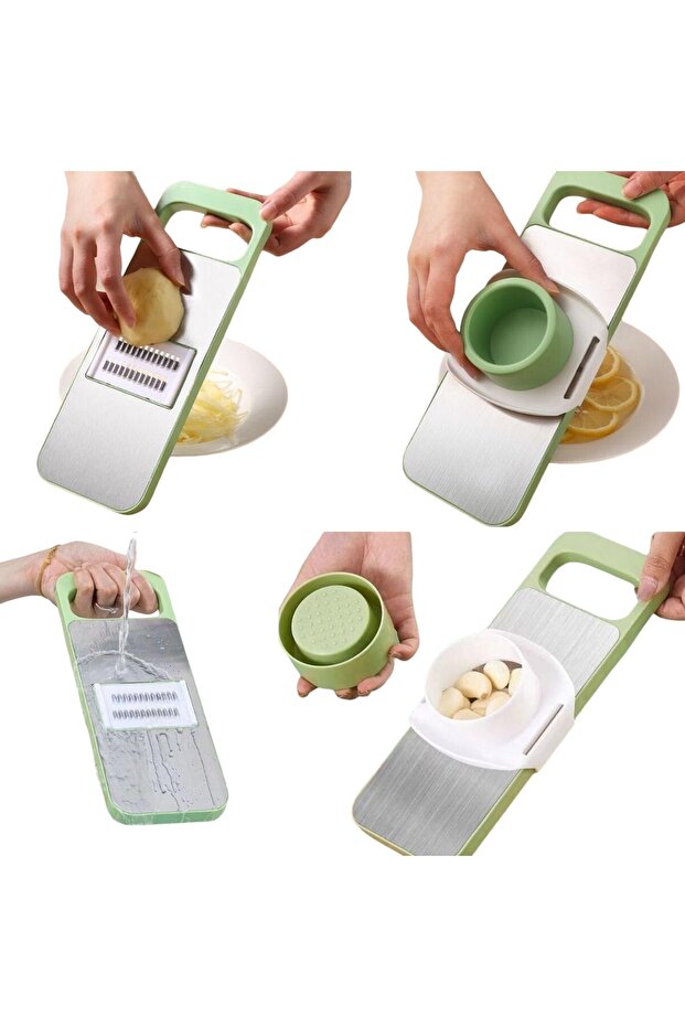 Vekorr 7 Farklı Bıçaklı Pratik Mutfak Rendesi Sebze Peynir Meyve Rende ...