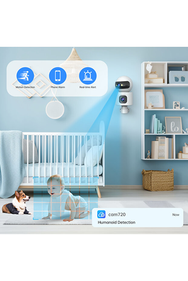 Choice European standard 4K IP Camera 5G WiFi Dual Lens Smart Home Auto ...