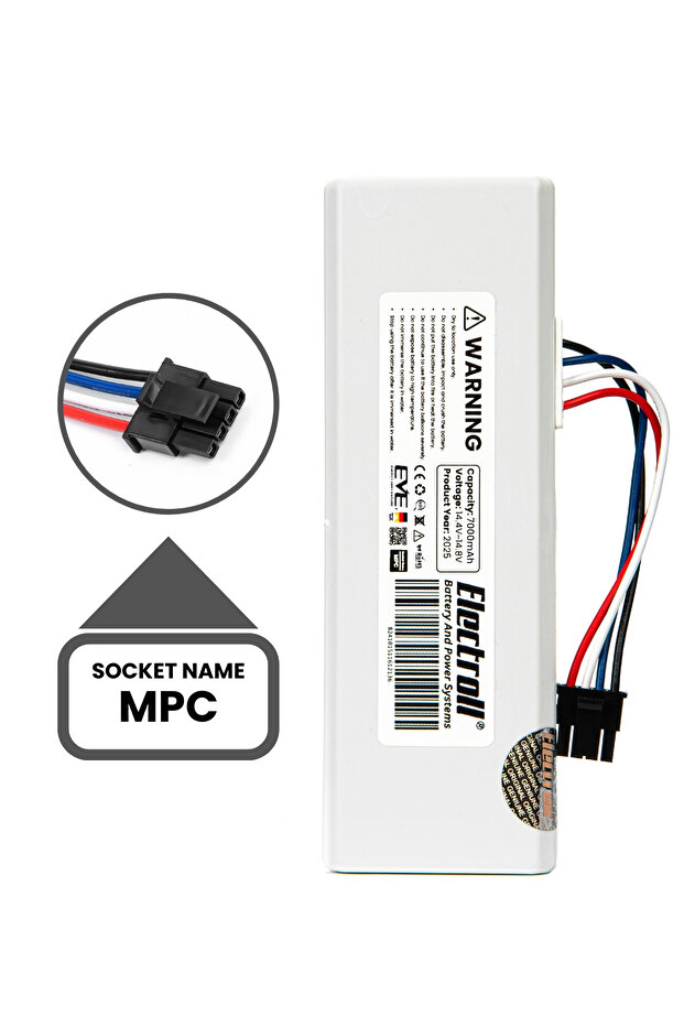 ELECTROLL Xiaomi Mijia 1C Robot Vacuum Mop P1904-4S1P-MM Batarya ...