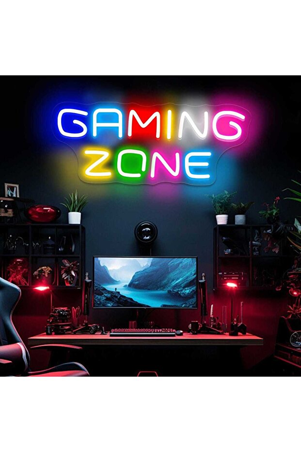NeonOnDesign Gaming Zone Dekoratif Neon Led Işıklı Aydınlatma Yazı ...