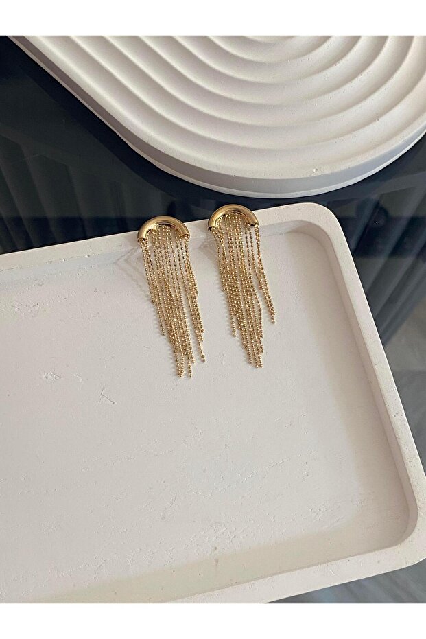 NO7 TOP ZİNCİRLİ TASARIM KÜPE - Fiyatı, Yorumları