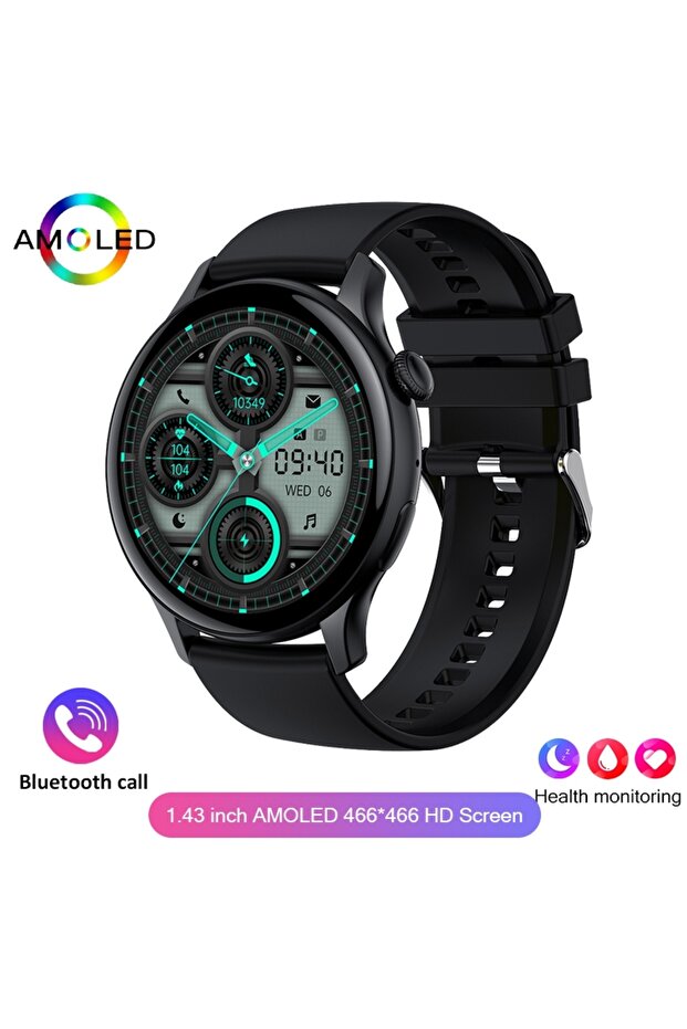 Choice Black 2026 New True AMOLED Smart Watch Ladies Screen Always Show ...