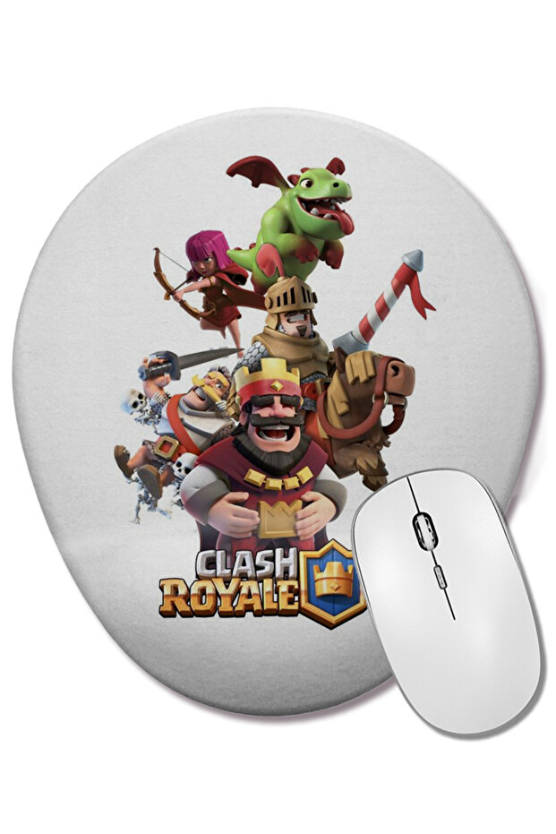 BASKI DÜNYASI Mouse Pad oval Clash Royale Red King cu suport pentru ...