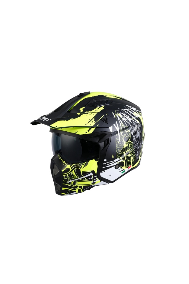 Sway Sw X1-X Moduler Neon Sarı Motosiklet Kaskı - Fiyatı, Yorumları