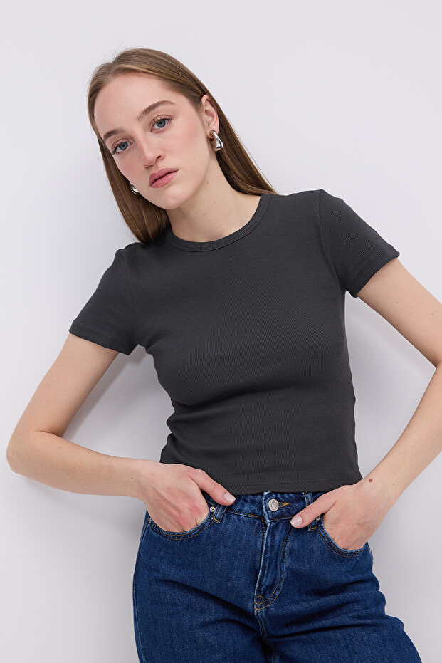 Addax Bisiklet Yaka Basic T-shirt P13343-u6 - Fiyatı, Yorumları