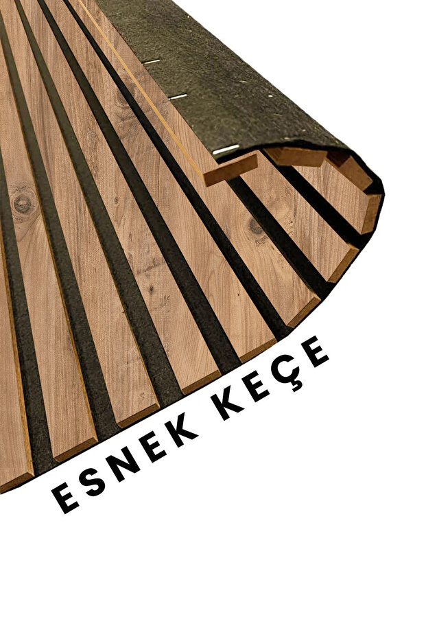 HEREVE 100 x 275 cm Mdf Ahşap Akustik Duvar Paneli Akustik Panel Lambri ...