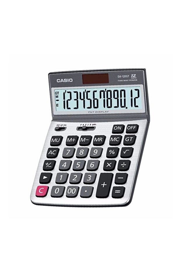Casio Dx-120st 12 Hane Oynar Başlı Masaüstü Hesap Makinesi - Fiyatı ...