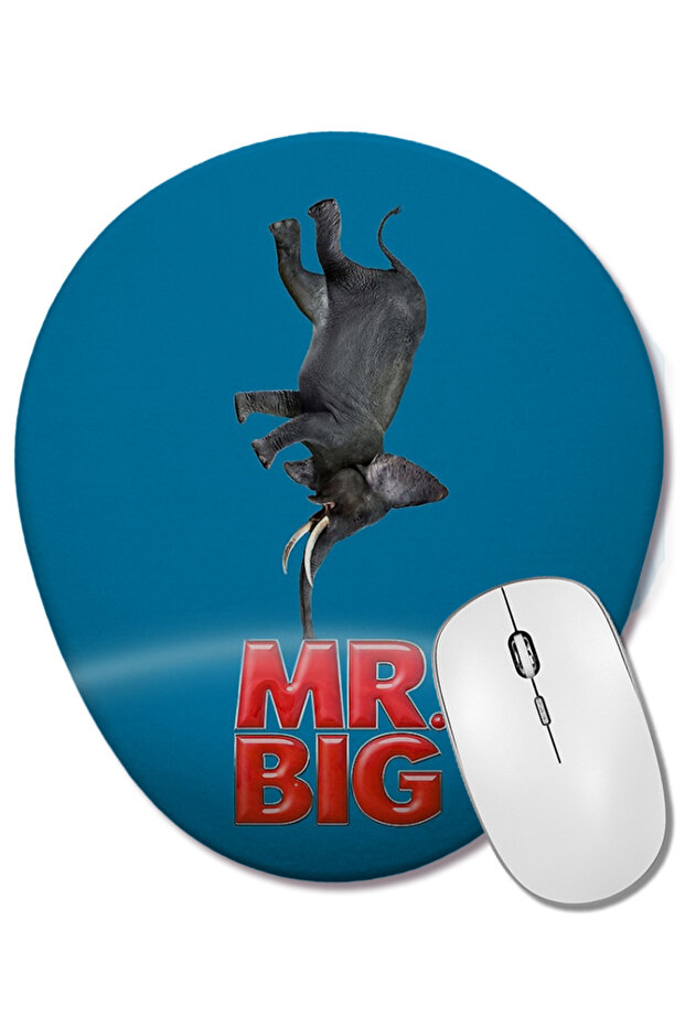 BASKI DÜNYASI Mr Big Wrist Supported Oval Mouse Pad- Trendyol