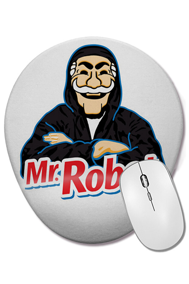 BASKI DÜNYASI Οβάλ ποντίκι με υποστήριξη καρπού Mr Robot- Trendyol