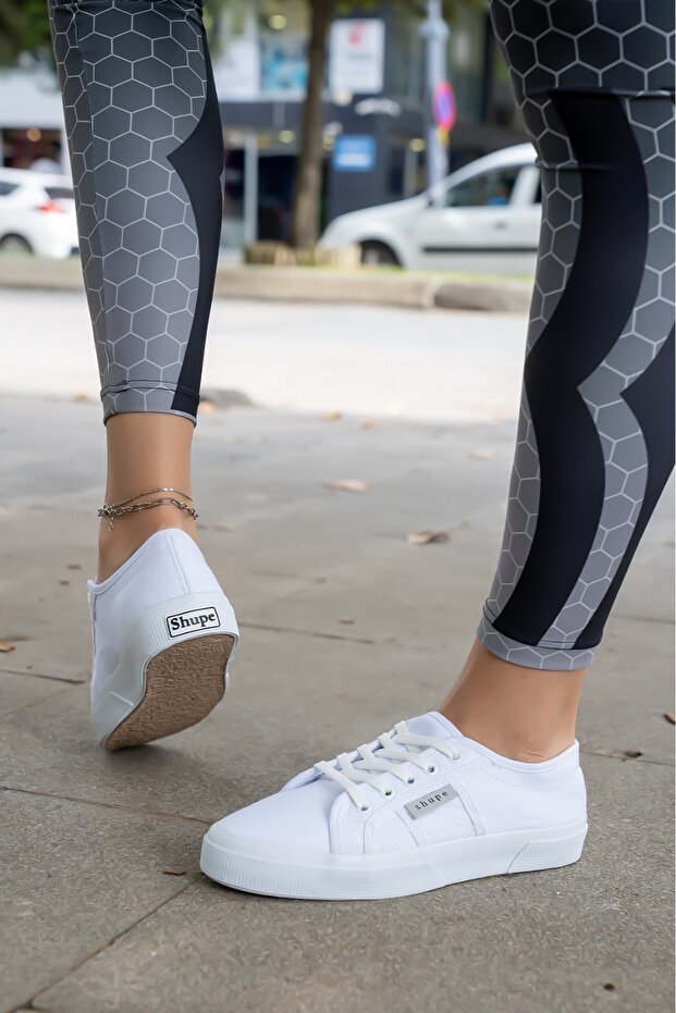 Shupe Kadın Günlük Yürüyüş Ayakkabısı Keten Spor Ayakkabı Sneaker ...