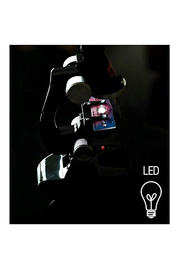 anaway shopping Eğitici Çocuk Mikroskop Kiti Zoom Led Işıklı 100X 400X ...