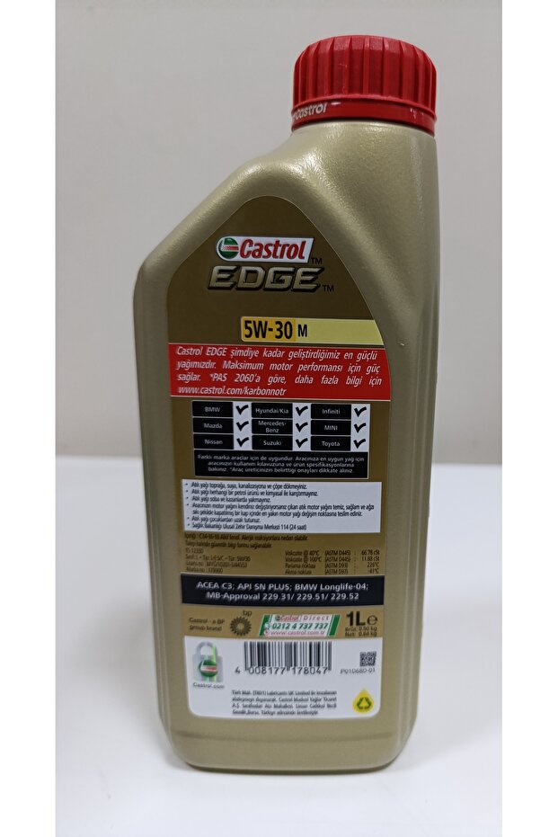 Castrol Edge 5w-30 M 1 Lt 2025 Üretim Dpf Uyumlu - Fiyatı, Yorumları