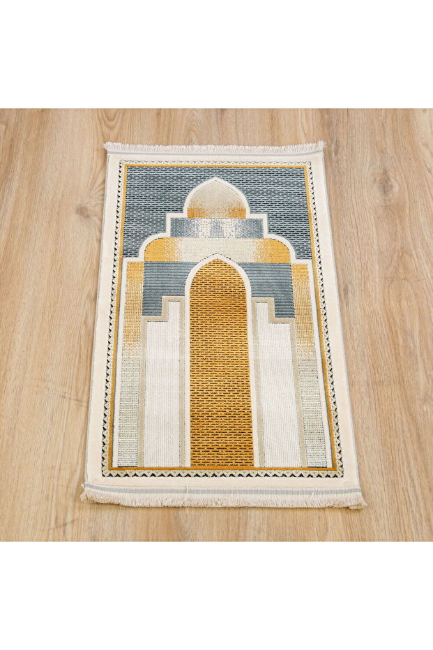İkranur Lüks Kadife Halı Tipi Akasya Çocuk Seccade - Mavi( 40*72 cm ...