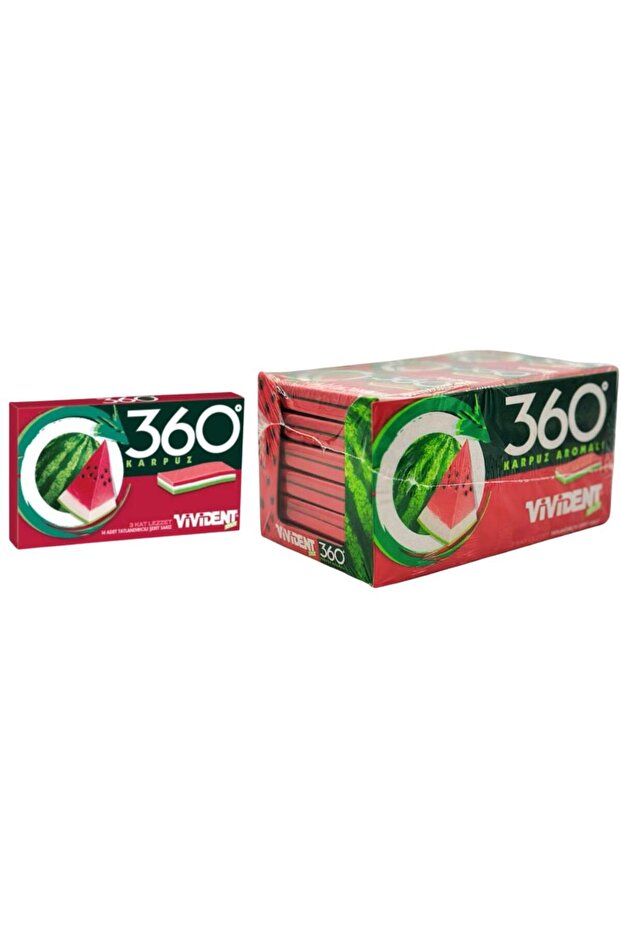 Vivident 360 Watermelon Flavored Sugar Free Gum 33 g X 18 Pieces- Trendyol