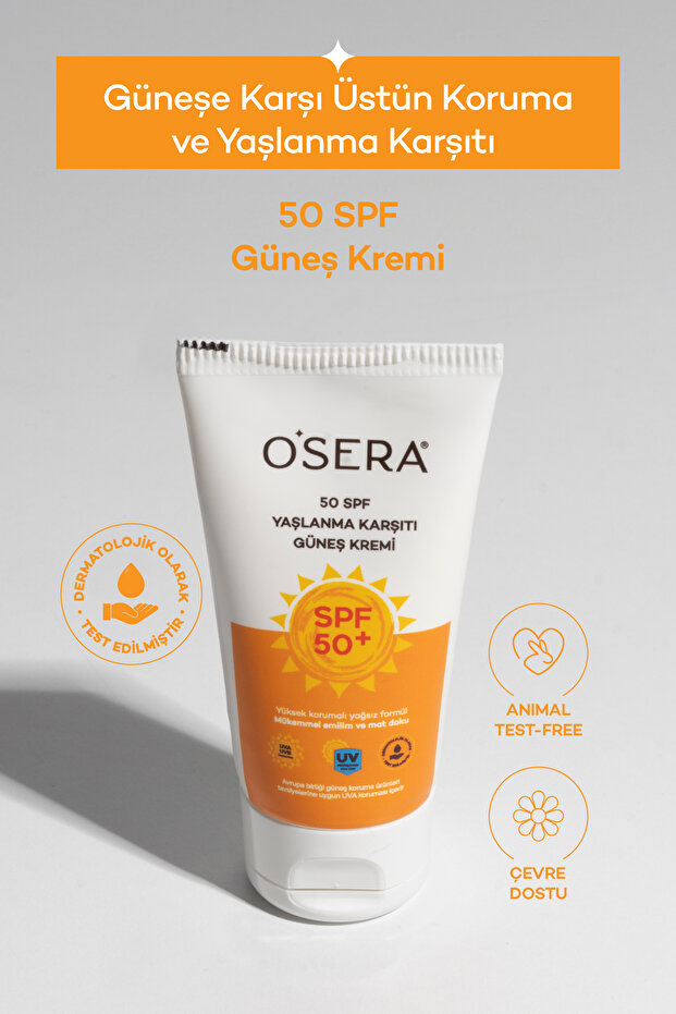 OSERA Spf 50+ Yüksek UVA/UVB Koruma Güneş Kremi Yaşlanma ve Leke ...