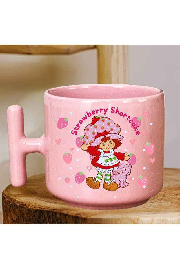 ÇİNİ HOME Çilek Kız Strawberry Shortcake Nostaljik Baskılı Kupa Bardak ...