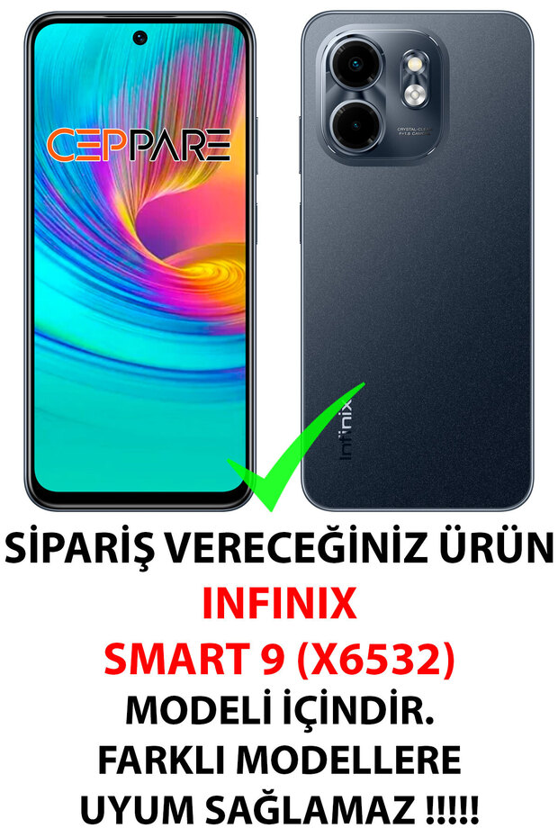 Ceppare iNfinix Smart 9 (X6532) Uyumlu Kılıf Desen Baskılı Silikon ...
