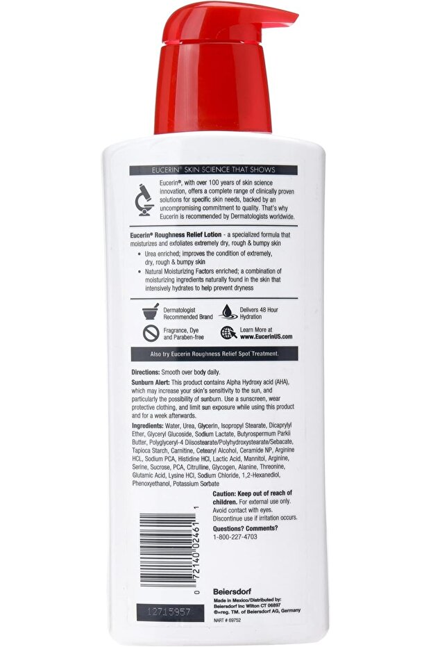 Eucerin Roughness Relief Lotion, Full Body Lotion for Dry, Rough and ...