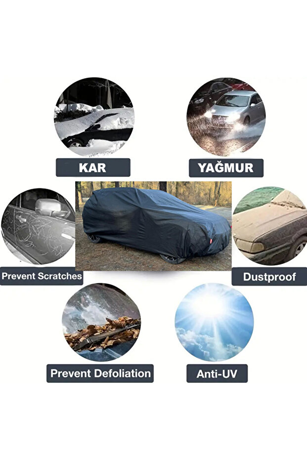 CoverPlus Volvo XC60 Uyumlu Oto Araba Brandası KALIN Oto Dolu Brandası ...